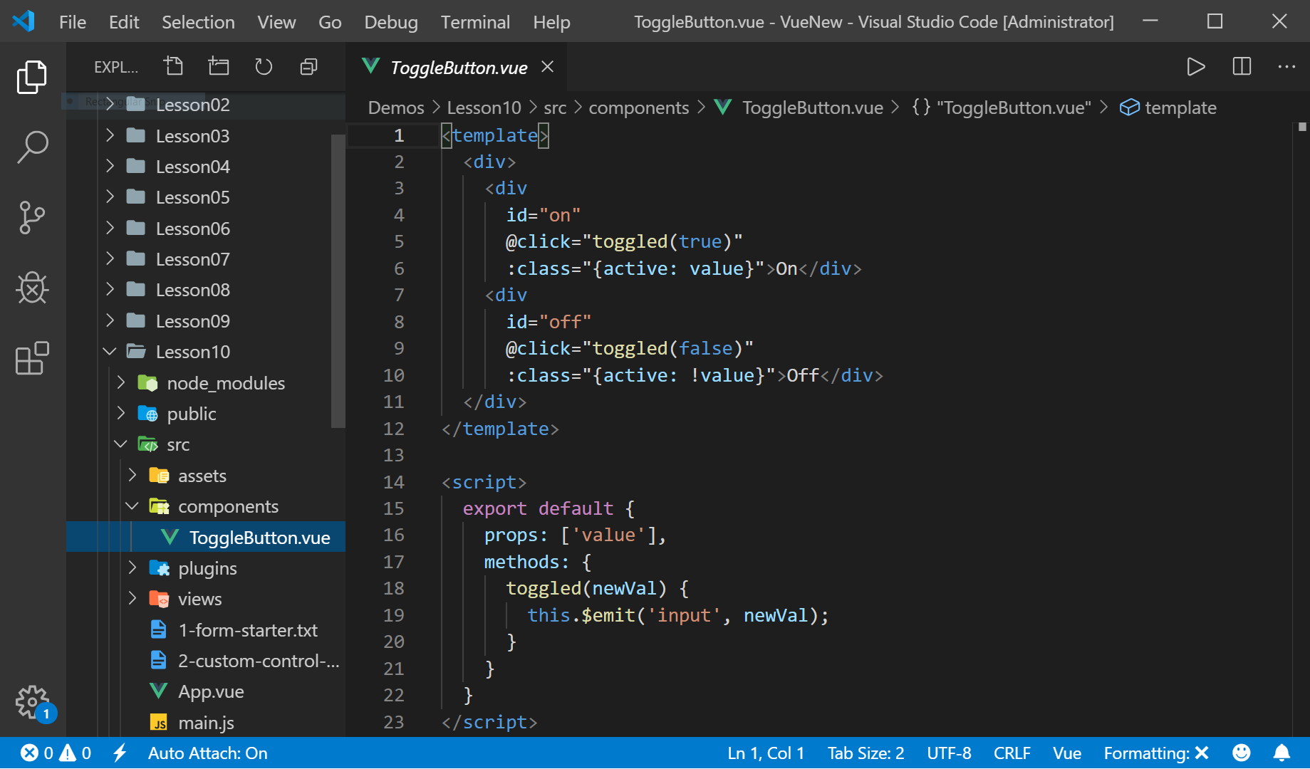 Vue.js Fundamentals Training